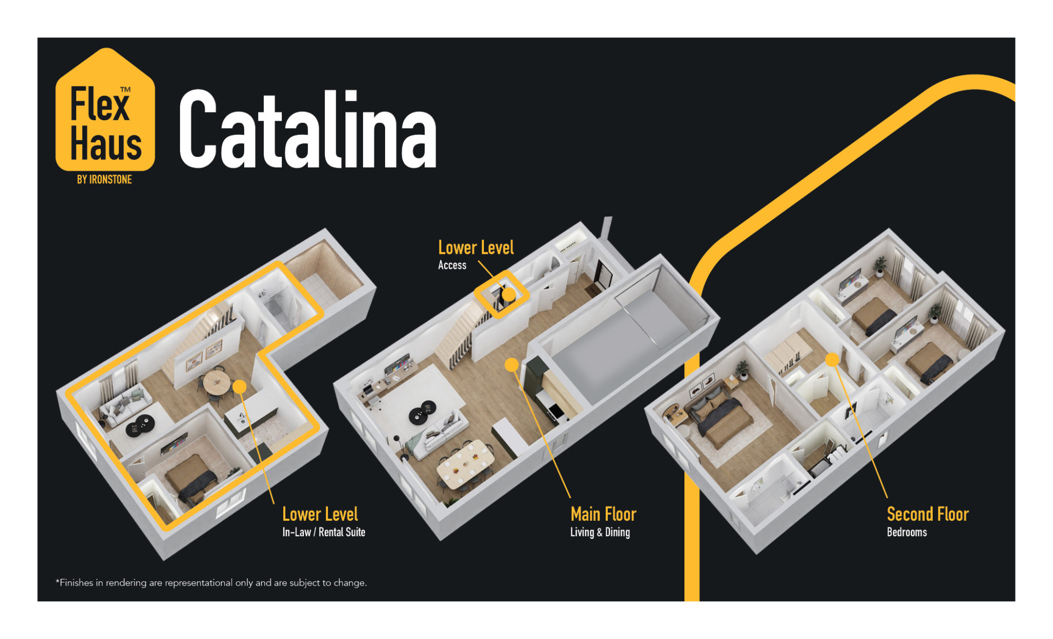 Catalina Flex Haus Floor Plan - Ironstone Building Company